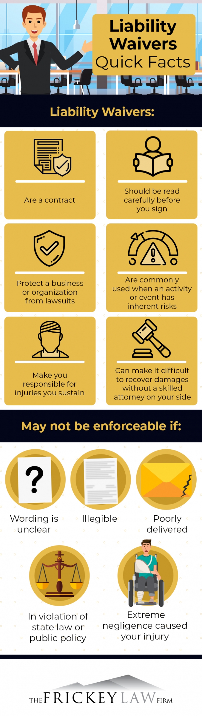 Liability Waivers Quick Facts | Denver, CO | Frickey Law Firm